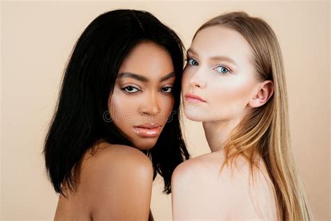 Interracial Friendship Multiethnic Lesbian Concept Happy Mixed Nation