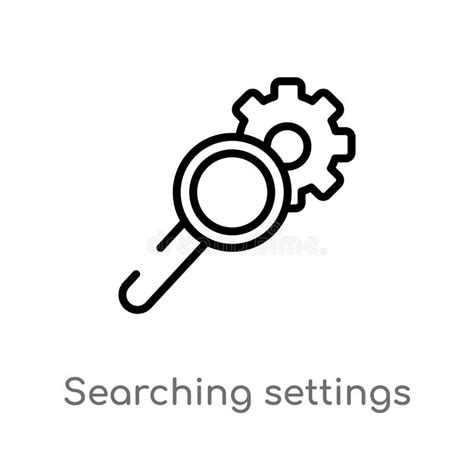 Searching Settings Interface Icon From User Interface Outline Collection Thin Line Searching