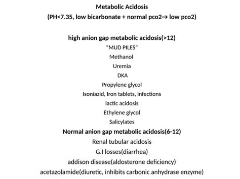 Acid Base Explanation Of Medical Calculation Pptx