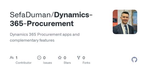 Github Sefaduman Dynamics 365 Procurement Dynamics 365 Procurement