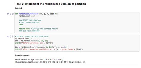 Solved Task Implement The Partition Function Points Chegg