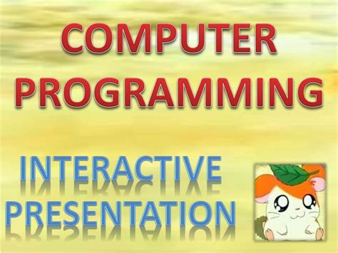 PPT COMPUTER PROGRAMMING PowerPoint Presentation Free Download ID