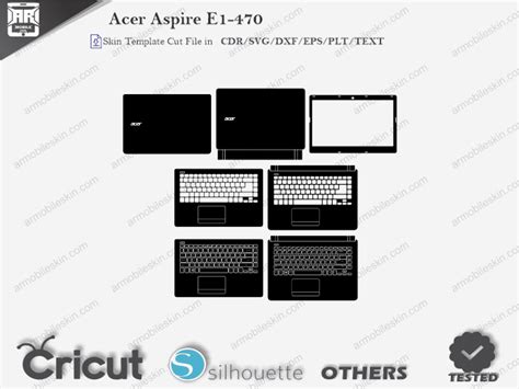 Acer Aspire E1 470 Skin Template Vector Armobileskin