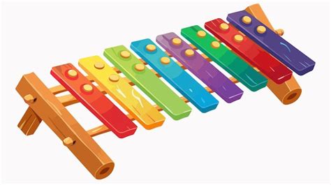 Simple Cute Cartoon Style Xylophone Clipart Premium Ai Generated Vector