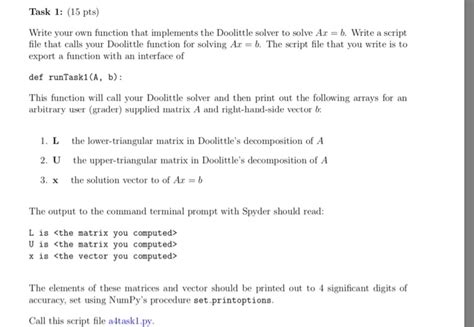 Task 1 15 Pts Write Your Own Function That