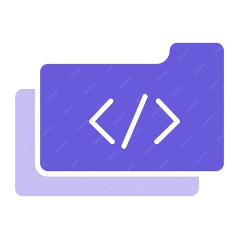 Premium Vector Coding Folder Vector Illustration