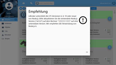 IoBroker Node Js Unter Windows Aktualisieren Smarthome Tricks De