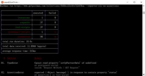 No Assertions Reporter Options Not Working · Issue 1978 · Postmanlabs Newman · Github