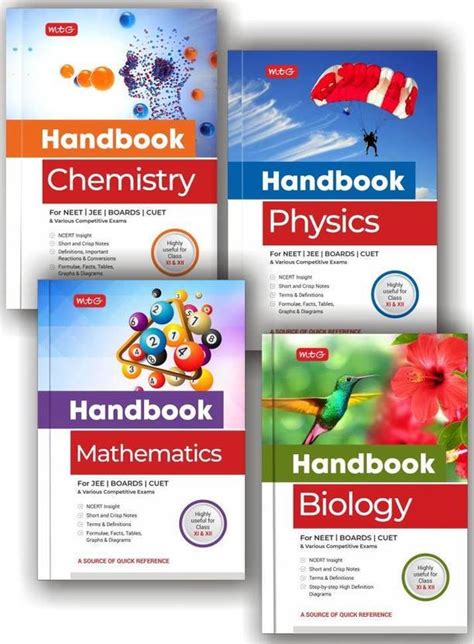 Mtg Handbook Of Physics Chemistry Mathematics And Biology For Neet Jee Cuet And Various