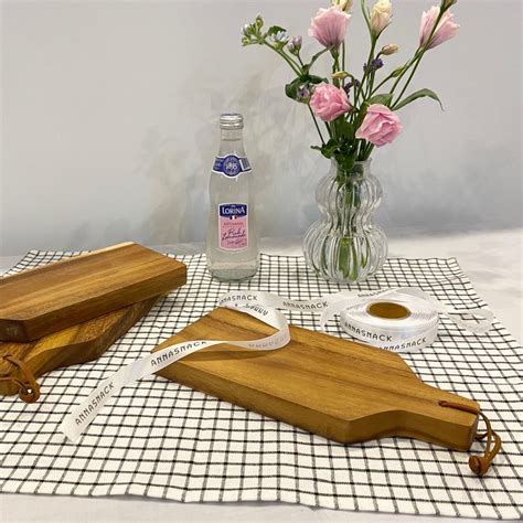 사각 손잡이 우드 플레이트 미니 안나스낵