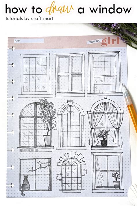 How To Draw A Window Easy Step By Step Art Tutorials Craft Mart