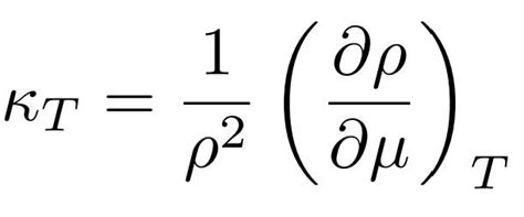 Solved The Isothermal Compressibility Is Defined As
