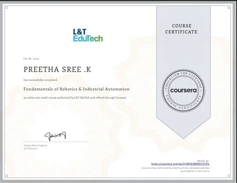 preetha sree k on linkedin robotics industrialautomation ltedutech