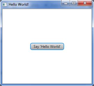 JavaFX Hello World