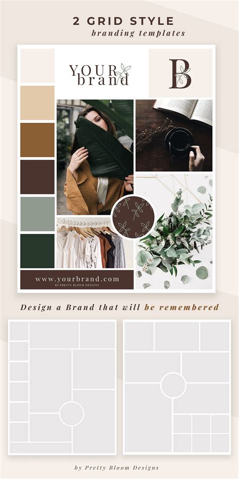 Branding And Mood Board Templates By Pretty Bloom Designs On