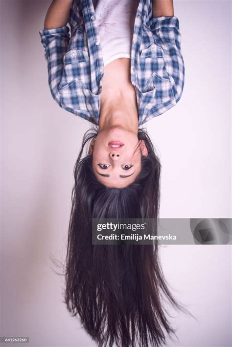 Woman Upside Down
