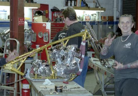 Indian Larry Gasoline Alley Daddy O Chopper Motorcycle Construction