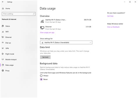 How To View Network Data Usage In Windows 10 And 11