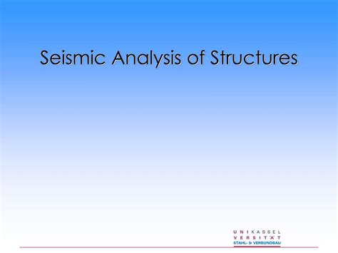 PPT Seismic Analysis Of Structures PowerPoint Presentation Free Download ID 3551520