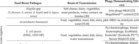 Bacteriophages As Potential Control Measures For Microbial Food