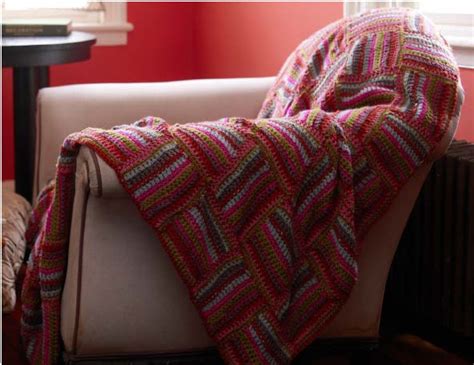 Patchwork Afghan Crochet Version 1 Lion Brand Yarn