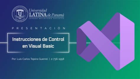Instrucciones De Control En Visual Basic Genially