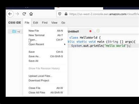 Java HelloWorld Cs IDE YouTube