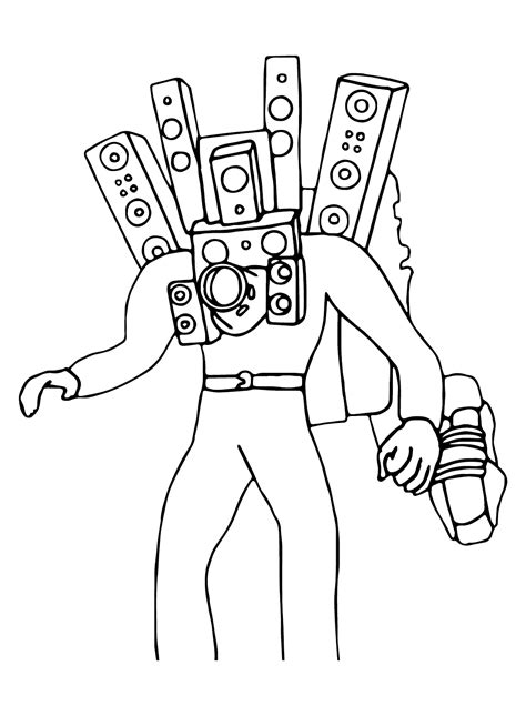 Speaker Titan Coloring Pages [2025]