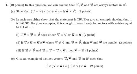solved 1 10 points in this question you can assume that
