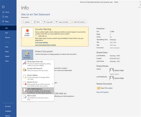 Sign Ms Office Documents Using A Upc Token Global Trust