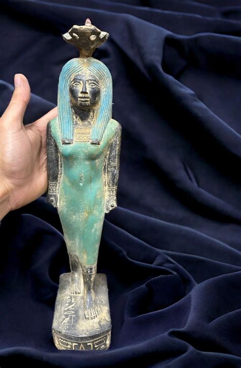 Ancient Egyptian Serqet Statue Antiques Egyptian Goddess Of Scorpion
