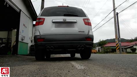 6기통 디젤 배기음 모하비 듀얼배기 Youtube