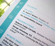 Conference Program Brochure Ideas