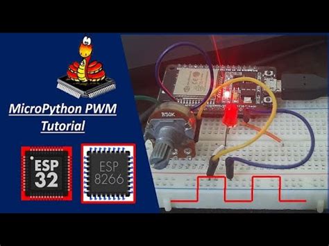 MicroPython PWM With ESP32 And ESP8266 LED Fading Example YouTube