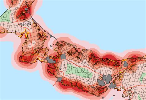 Kernel Density Pei Storm Surge