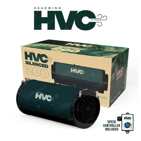 Headwind Hvc Silenced Ec Mixed Flow Inline Fans Just Hydroponics Australia