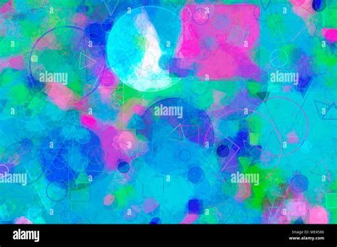 random circle square and rectangle shape digital generative art for web