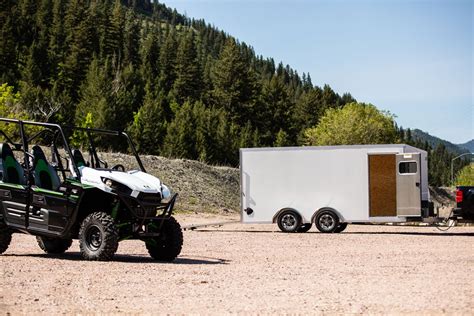 7 5 Wide Enclosed Utv Side By Side Trailers Ez Hauler Trailers