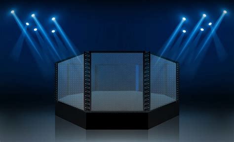 권투 스포츠 아레나 Vs 편지 반지 하 고 경쟁을 싸움 전투와 일치 하는 디자인 벡터 조명 가득 찬에 대한 스톡 벡터 아트 및 기타 이미지 Istock