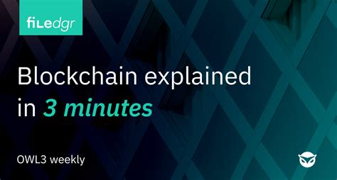 what is blockchain explained in 3 minutes