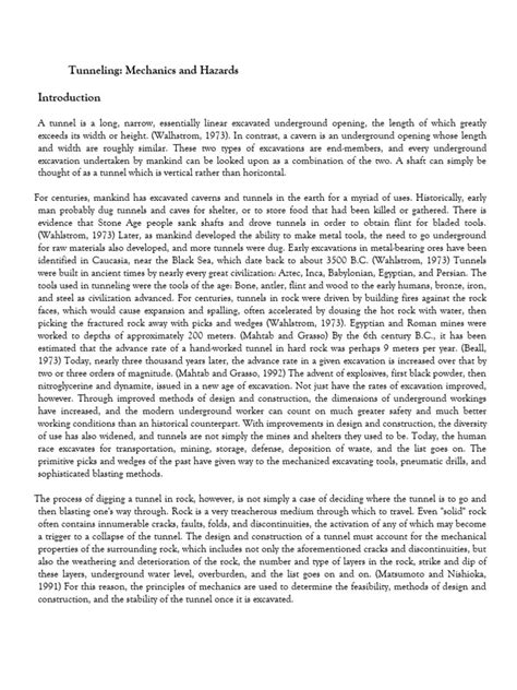 Tunneling Pdf Strength Of Materials Deformation Engineering