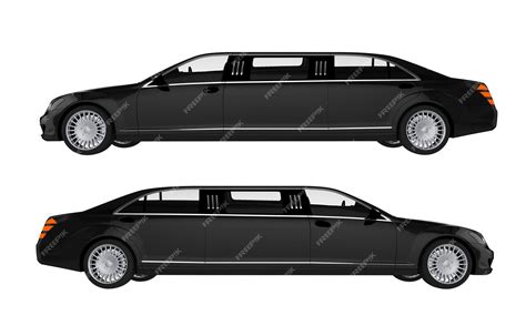 Premium Photo Two Side View Limos