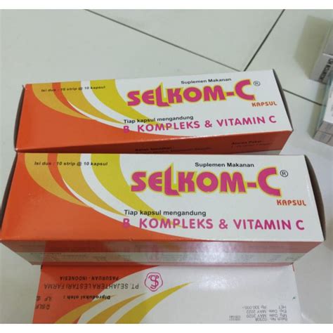 Jual Selcom C Per Box Isi 100 Tablet Shopee Indonesia