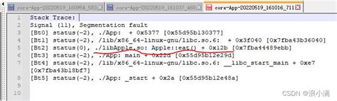 Linux下使用backtrace记录程序崩溃时的堆栈信息，并进行分析backtrace Linux Csdn博客
