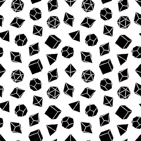 Premium Vector Seamless Pattern Of Dice For Board Games