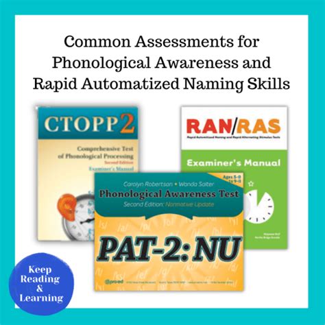 phonological awareness and rapid naming keep reading and learning