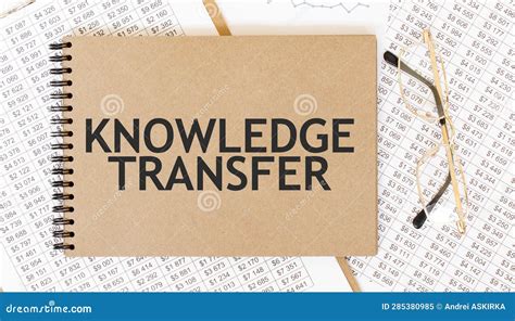 Craft Colour Notepad With Text Knowledge Transfer Notepad With Eyeglasses And Text Documents