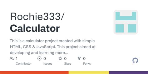 GitHub Rochie Calculator This Is A Calculator Project Created With Simple HTML CSS