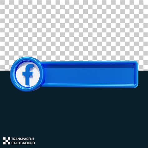 Premium Psd Free Psd Facebook With Search Bar Icon 3d Rendering