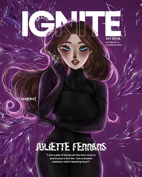 Juliette Ferrars Aaron Warner Official Art Juliet Ferrars Fan Art